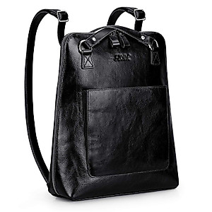 S-ZONE Women Leather Backpack Purse Casual Convertible Shoulder Bags Fashion Rucksack Daypack