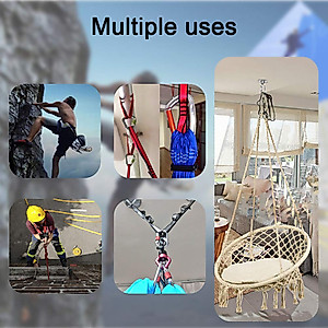 FOSER 2pcs Yoga Hammock Extension Strap Yoga Extender Strap Daisy Chain Fitness Pilates Stretch Belt Exercise Extend Strap Band (GRAY)