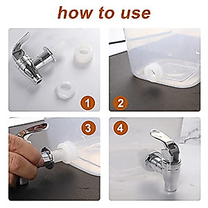 Spigot for Beverage Dispenser, 2 Pack Drink Dispenser Spigot Replacement Beverage Dispenser Spout Drink Spigot Water Dispenser Faucet