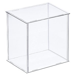 MECCANIXITY Acrylic Display Case Plastic Box Clear Assemble Dustproof Showcase 6.3x4.3x6.1 Inch for Collectibles Items