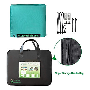 leaveshade RV Awning Side Sun Shade Screen (9'X7' Black Mesh) Camper Sunshade Complete Kits Motorhome Trailer UV Blocker - 3 Year Warranty