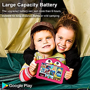 Kids Tablet, 7 inch Tablet for Kids 3GB RAM 32GB ROM, Android 11 Tablet with WiFi, Bluetooth, GMS, Parental Control, Shockproof Case, Google Play, YouTube, Netflix