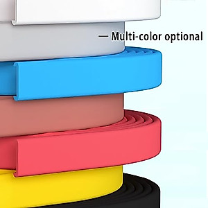 LOVEDELU Flexible U-Shape Edge Banding, 32.8ft Self Adhesive Veneer Edging Trim Edge Protector, Furniture Edge Strip for Countertop Table Cabinets Shelves(Black),32mm