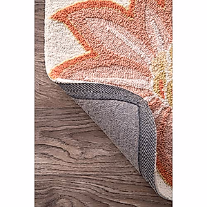 nuLOOM Palm Springs Hand Tufted Area Rug, 7' 6" x 9' 6", Pink