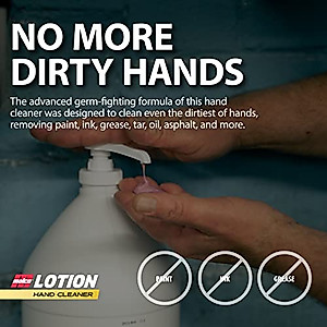 Malco Lotion Hand Cleaner – Hand Cleaning Formula for Tough Jobs/Cleans the Dirtiest Hands/Free of Solvents and Abrasives / 1 Gallon (102101)