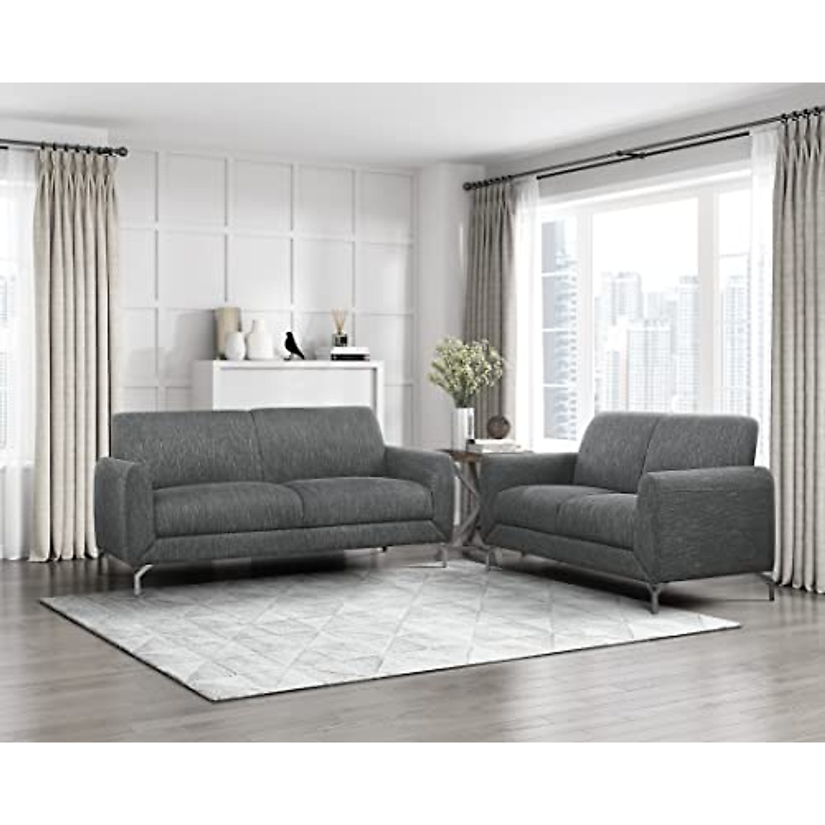 Lexicon Ives Living Room Sofa, Gray