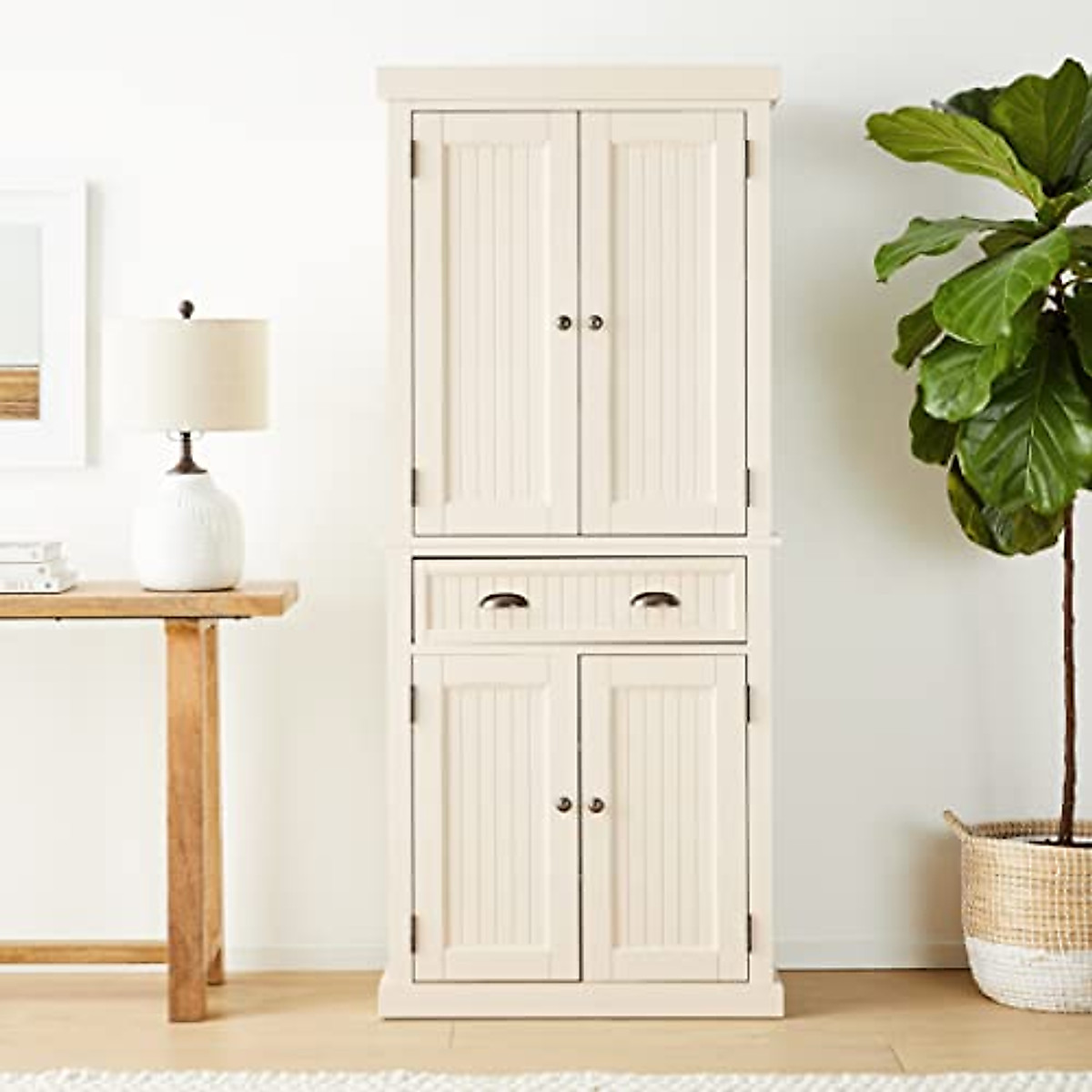 Homestyles Nantucket Pantry, 30", Off White