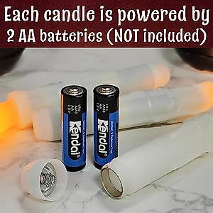 ORIENTAL CHERRY Halloween Decorations - Floating LED Candles with Wand Remote Control - Witch Wizard Gifts Christmas Decor for Indoor Home Room Classroom Bedroom Party (with Wand Remote)