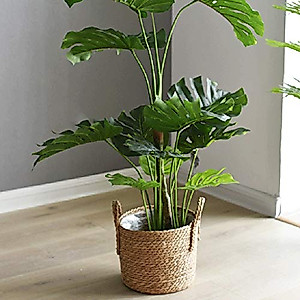 UXZDX Straw Storage Basket Rattan Floor Flower Pot Crafts Decoration Modern Home Living Room Bedroom Shop Flower Basket