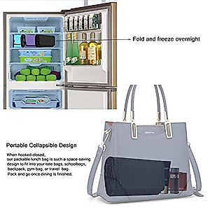 banbrick Lunch Bag,Foldable Insulated Lunch Box,Large Cooler Tote Bag for Women and Men,Kids Lunch Bag, Lunch Bag for adults,Thermal Lunch Bag for Work/Picnic/Hiking