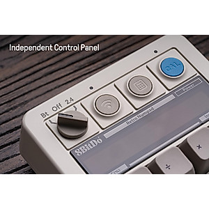 8Bitdo 18 Key Retro Mechanical Numpad, Supports PC & Standard Calculator Mode, Hot-swappable, PC Calculator Shortcut Button, Bluetooth/2.4G/Wired for Windows and Android - M Edition
