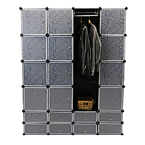 PrimeMatik DY096-VCES White 35 cm Hanging Rod for Cube Modular Organizer Closet 2 Pack (DY096)