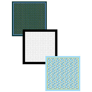 BELLUNO Pocket Square 6 pcs with 3 Folds Holders, Penetrating Printed Handkerchiefs Set for Men