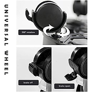 Black Plant Caddy with Water Container Heavy Duty Plant Stand with 4 Wheels Round Flower Pot Mover Plant Saucer Home Garden Planter Dolly Caster with Wheels Rolling Plant Tray