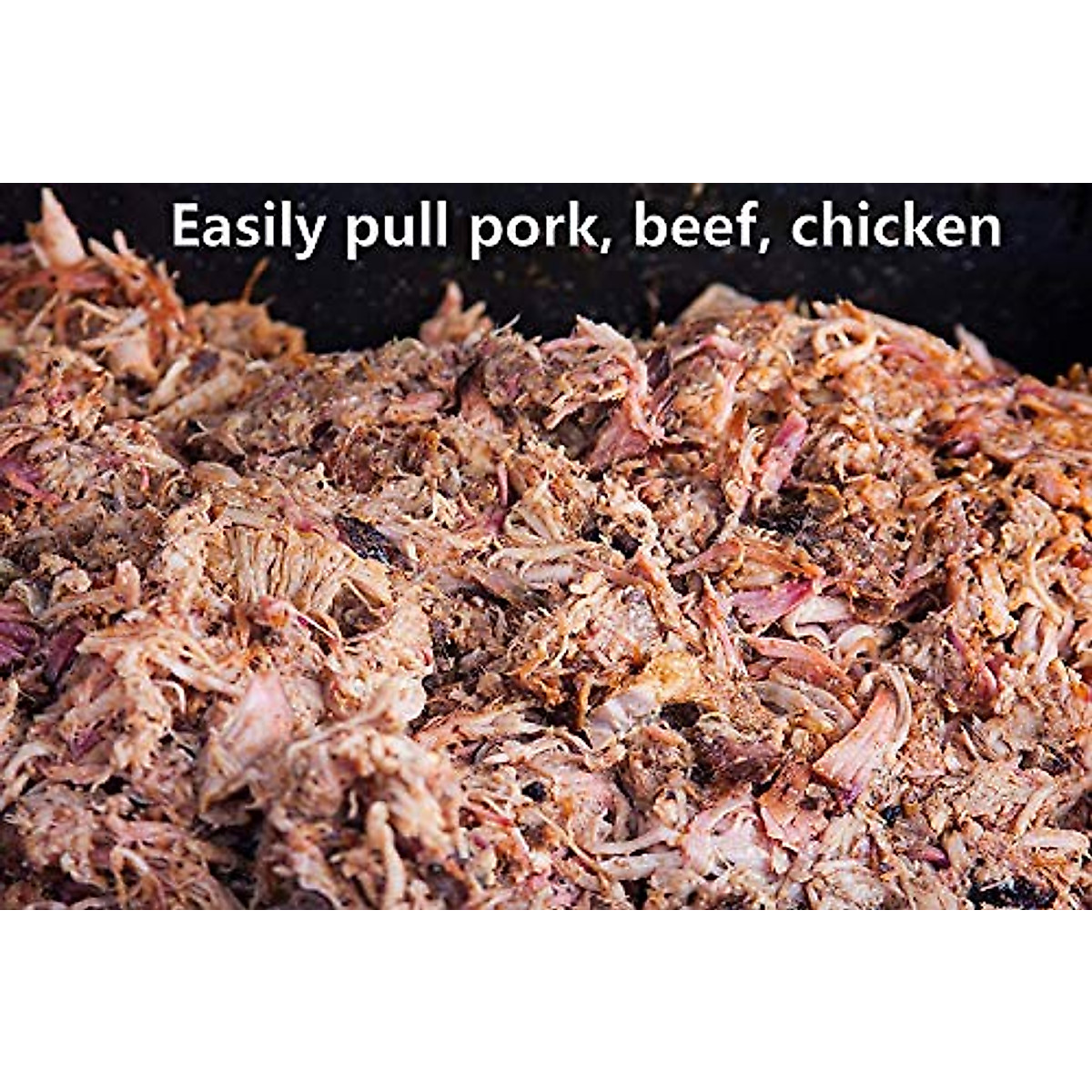 BBQ-PLUS Stainless Steel Pork Puller Used with Standard Hand Drill (4 Inch)