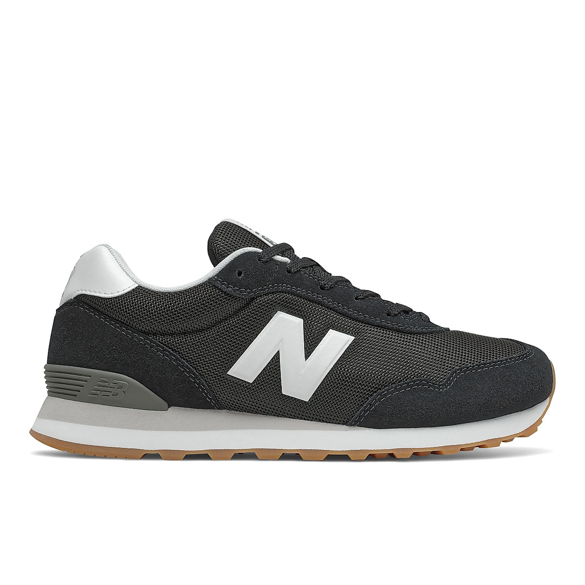 New Balance Men's 515 V3 Classic Sneaker, Black/Nb White, 10