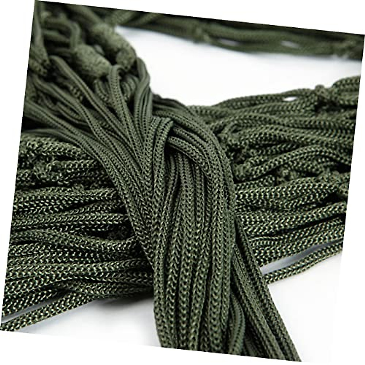 CLISPEED Hammock Swing Mesh Garden Hammock Camping Picnic Dark Swing Amy Hammocks Bed Travel Hanging Rope Net for Green Hunting Sleeping Outdoor Comfortable Leisure Indoor Nylon Beds Hiking Amacas