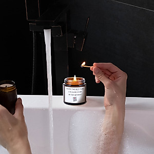 Hotme Lavender Scented Candles - I Wish You Lived Next Door - Friendship Gifts for Women, Birthday Gifts for Friends Wife Mom, Going Away Gift Candle for Best Friend Moving (4 oz)