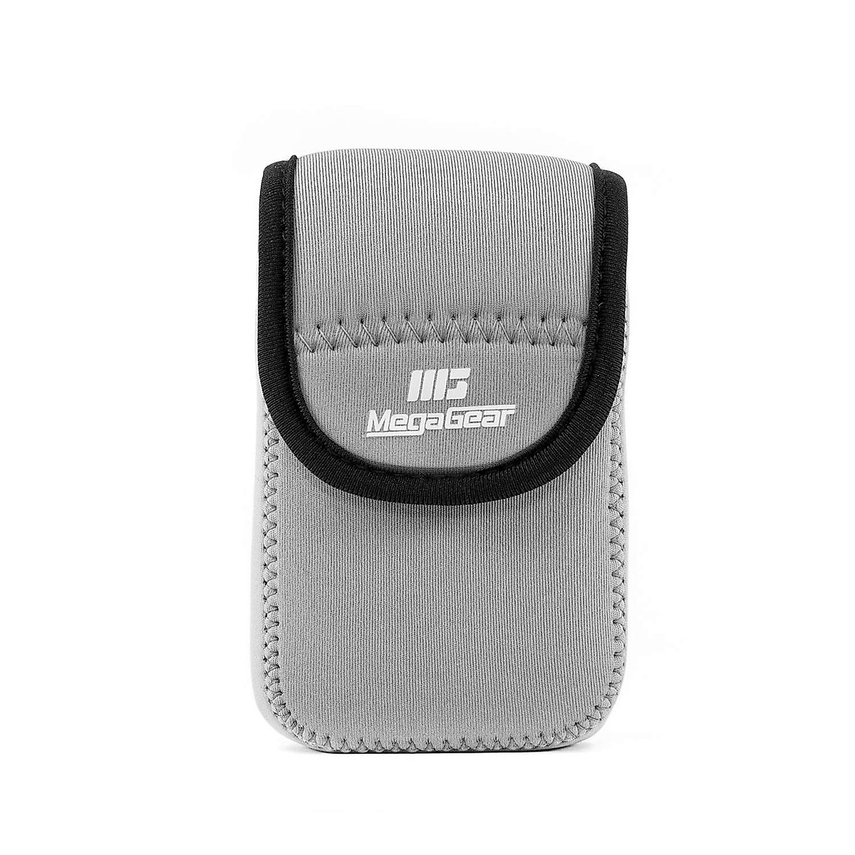 MegaGear MG795 Olympus Tough TG-6, TG-5, TG-4, TG-870, TG-860 Ultra Light Neoprene Camera Case, with Carabiner - Gray