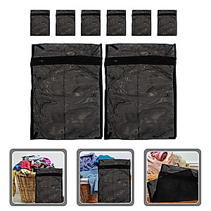 8Pcs Mesh Laundry Bags Travel Storage Clothes Organizing Bag with Zippers Washing Bags for Underwear Lingerie Bras Hosiery Socks