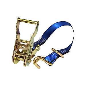 Everest Premium Ratchet Tie Down – 1 PK – 1 IN – 16 FT – 1000 LBS Working Load – 3000 LBS Break Strength – Cambuckle Alternative – Cargo Straps Perfect for Moving Appliances, Lawn Equipment and Motorcycles