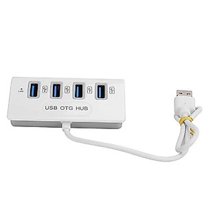 USB Splitter, Docking Station, Stable 480Mbps Practical 4-in-1 Plug and Play for Computer Desktop