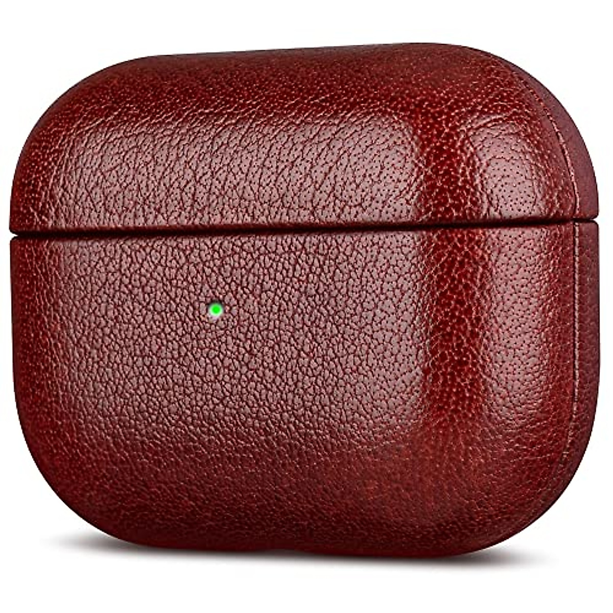 Haobobro Handcrafted AirPods Pro Leather Case Cover | Only Compatible with AirPods Pro (1st Gen) - Top Grain Leather AirPods Pro 1st Generation Case | Not for AirPods Pro (2nd Gen) - Brown