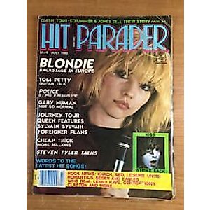 Hit Parader Magazine July 1980 Blondie Cover + Tom Petty, Police Sting, Gary Numan, Journey, Queen, Sylvain Sylvain, Foreigner, Cheap Trick, Steven Tyler Aerosmith, Kiss, Heart, Steve Walsh Kansas, The Knack, Lenny Kaye, Joe Jackson, Rush, The Clash