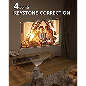 Ultra Compact Portable Projector & 4K HDMI Cable 6.6ft