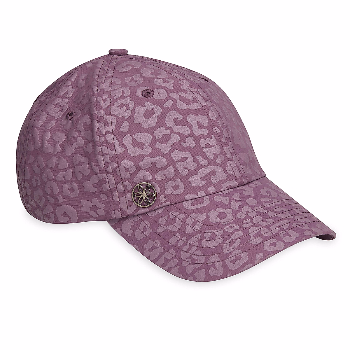Gaiam Quick-Dry Running Cap with Ponytail Hole - Trendy Leopard Print for Women
