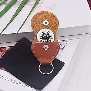 to My Grandpa Pocket Hug Token Gift, Long Distance Relationship Keepsake Stainless Steel Double Sided，Pocket Hug Token Gift for Grandpa from Grandchild - Best Grandpa Ever