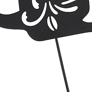 Haofy Cat Silhouette, 1 Piece of Lifelike Cat Yard Art Garden Metal Statue Decor, Hollow Decorative Stakes for Outdoor Farmhouse Pathway Lawn Decorations