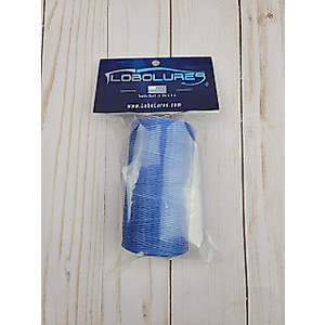 Lobo Lures Heavy Duty Bait and Lure Rigging Floss | Red, Purple, Blue or Black 30 lb. Rigging Floss (Red)