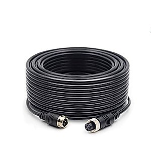 ZEROXCLUB 50FT 15M Video Cable for Backup Camera of 4pin Interface for ERY01/SY01/BY701A/BY702A/BY902A/BY904A/BY102A/BY104A/BY702