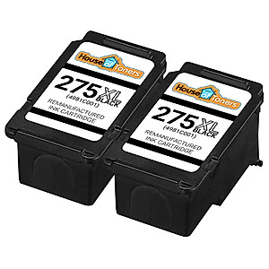 Houseoftoners Remanufactured Ink Cartridge Replacement for Canon PG-275XL 275 XL for PIXMA TS3520 TS3522 TR4720 (2 Black)