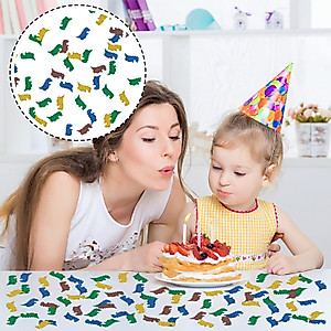 Halodete Dinsaur Confetti - Baby Boy Birthday Party Table Decorations - Jungle Confetti - Baby Shower/Baby Kid Birthday Table Scatter Confetti Decorations - Glitter 120pcs