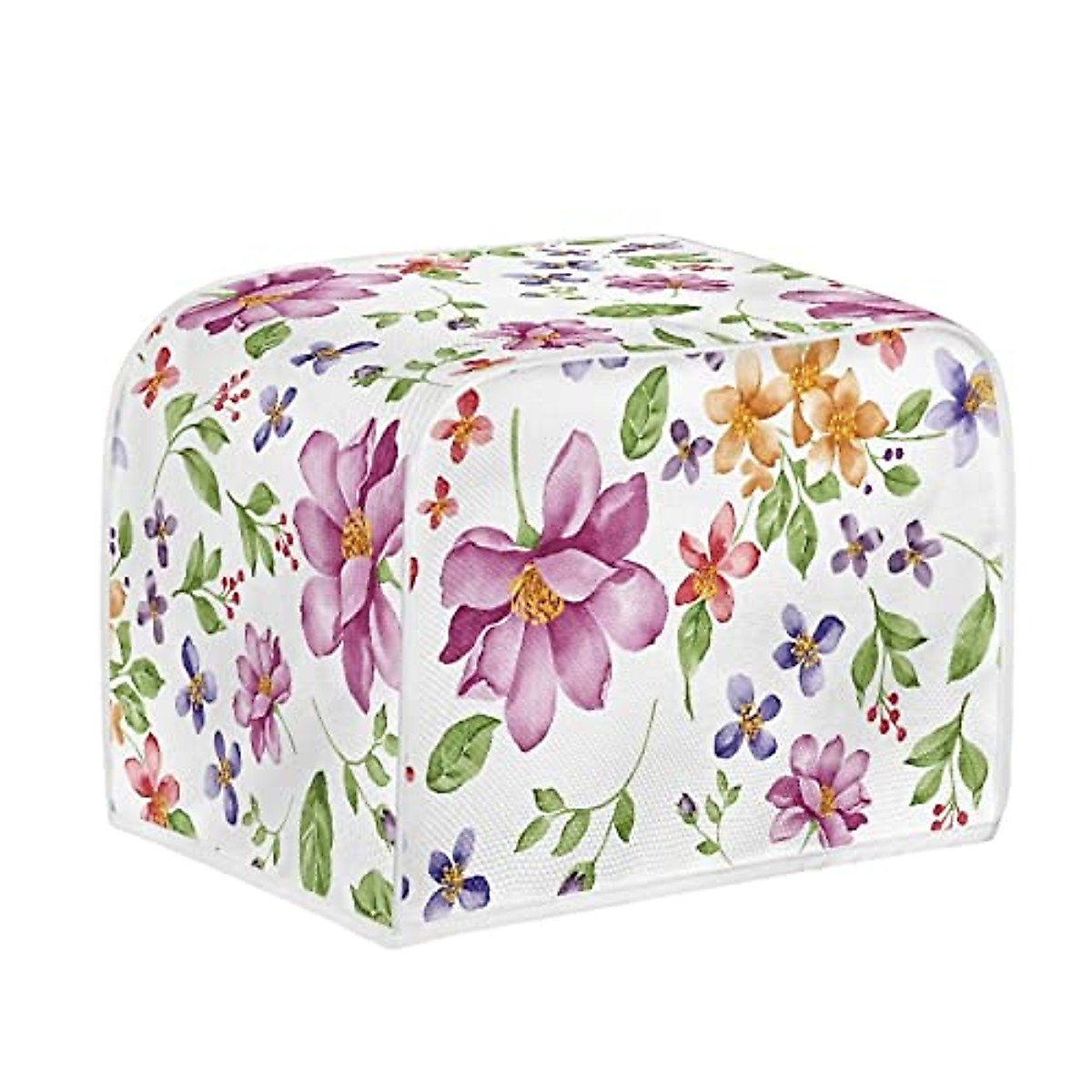 Gomyblomy Flowers 4 Slice Toaster Appliance Cover Bread Toaster Cover Bakeware Protector, Kitchenware