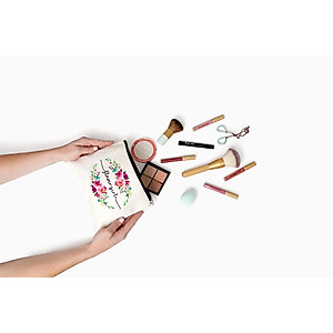 Moonwake Designs Flower Girl Makeup Bag, Flower Girl Gift, Bridal Party Favor, Cosmetic Pouch, Wedding Party Gift, Gift from Bride