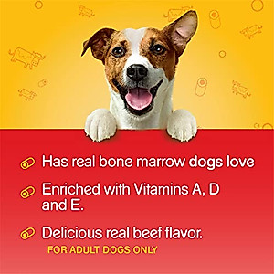 PEDIGREE MARROBONE Dog Treats Real Beef Flavor Crunchy Dog Biscuit, (24.9 OZ)(Pack of 8)