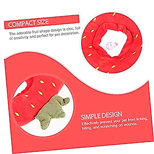 Kisangel 5pcs Cat Collar -bite Collar Donut Decor Cat Calming Collar After Surgery Cat Neck Collars Recovery Dog Collar Cat After-Surgery Collar Pet Red Portable Lint