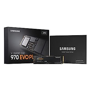 Samsung 970 EVO Plus SSD 2TB NVMe M.2 Internal Solid State Hard Drive, V-NAND Technology, Storage and Memory Expansion for Gaming, Graphics w/ Heat Control, Max Speed, MZ-V7S2T0B/AM