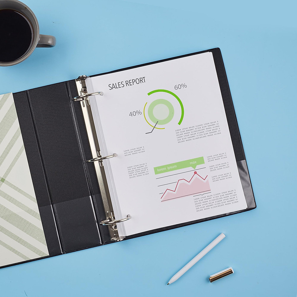 Avery Economy 3 Ring Binder, 2" Round Rings, 1 Black Binder (03501)