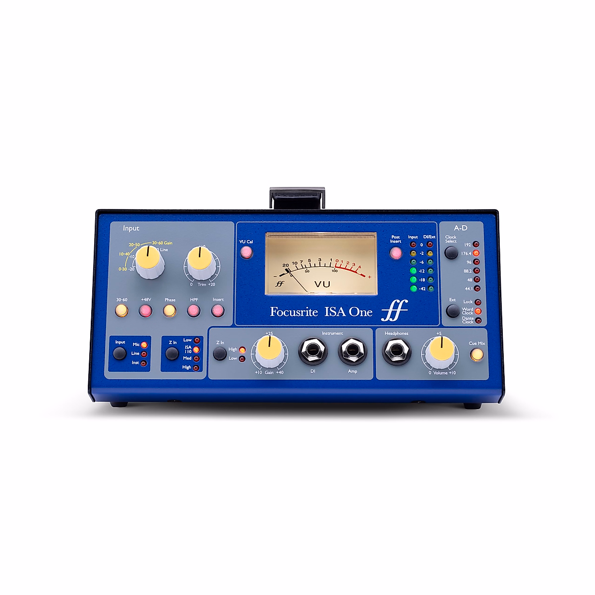 Focusrite ISA One Heritage mic pre with independent DI, variable impedance selector and independent headphone amp