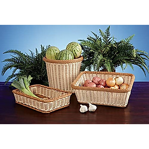 G.E.T. Enterprises WB-1520-TT Two Tone 16" x 9" Rectangular Basket, Polypropylene