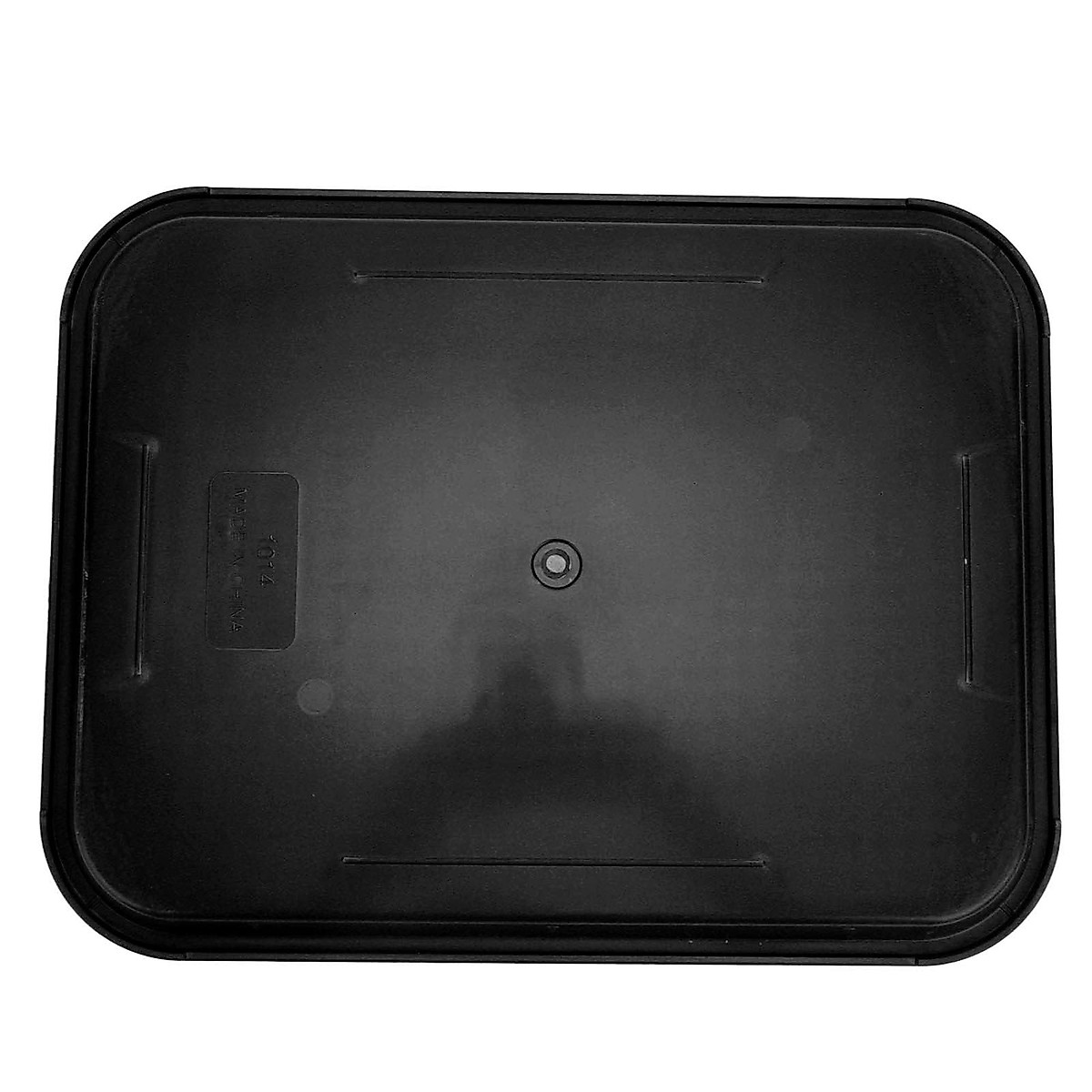 Food Service Tray, Professional Slip Resistant Fast Food Tray Safe Mellow Multi Purpose for Restaurant Canteen(Black)