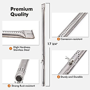 Yiming Grill Replacement Parts for Char-Broil Performance 475 4 Burner 463347017, 463335517, 463342119, 463276517, 463244819 Grill Models, Heat Plates, Burners, Carryover Tubes & Igniters Replacement