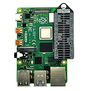 GPIO Name BCM wPi Pinout Reference Card for Raspberry Pi Model A+, B+, Zero, 2, 3, 3B+, 4B (Pack of 4pcs)