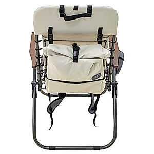 Arrow Storage Products Hi-Boy 4-Position Lace-Up Suspension Removable Backpack Bag Camp Chair, 17", Slate/Putty