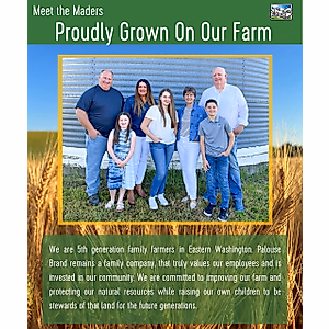 Hard Red Winter Wheat Berries | 5 LBS | Family Farmed in Washington State | Non-GMO Project Verified | 100% Non-Irradiated | Certified Kosher Parve | Field Traced | Burlap Bag