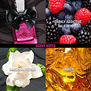 Juicy Couture Viva La Juicy Noir Eau De Parfum, Women's Perfume with Notes of Wild Berries, Gardenia & Amber - Fruity & Floral Perfume for Women, EDP Spray, 3.4 fl oz